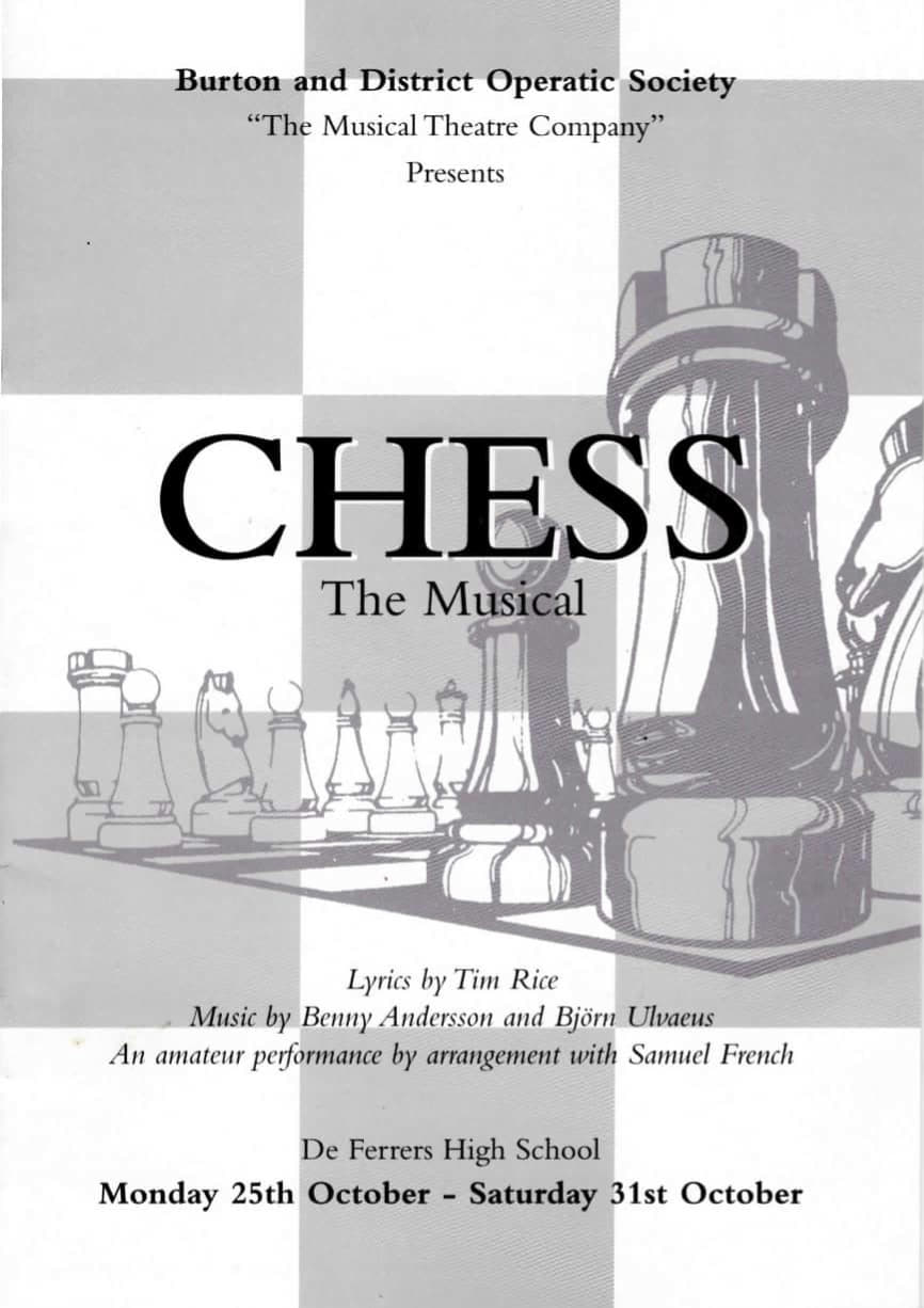 Chess - October 1999 - The Burton Musical Theatre Company